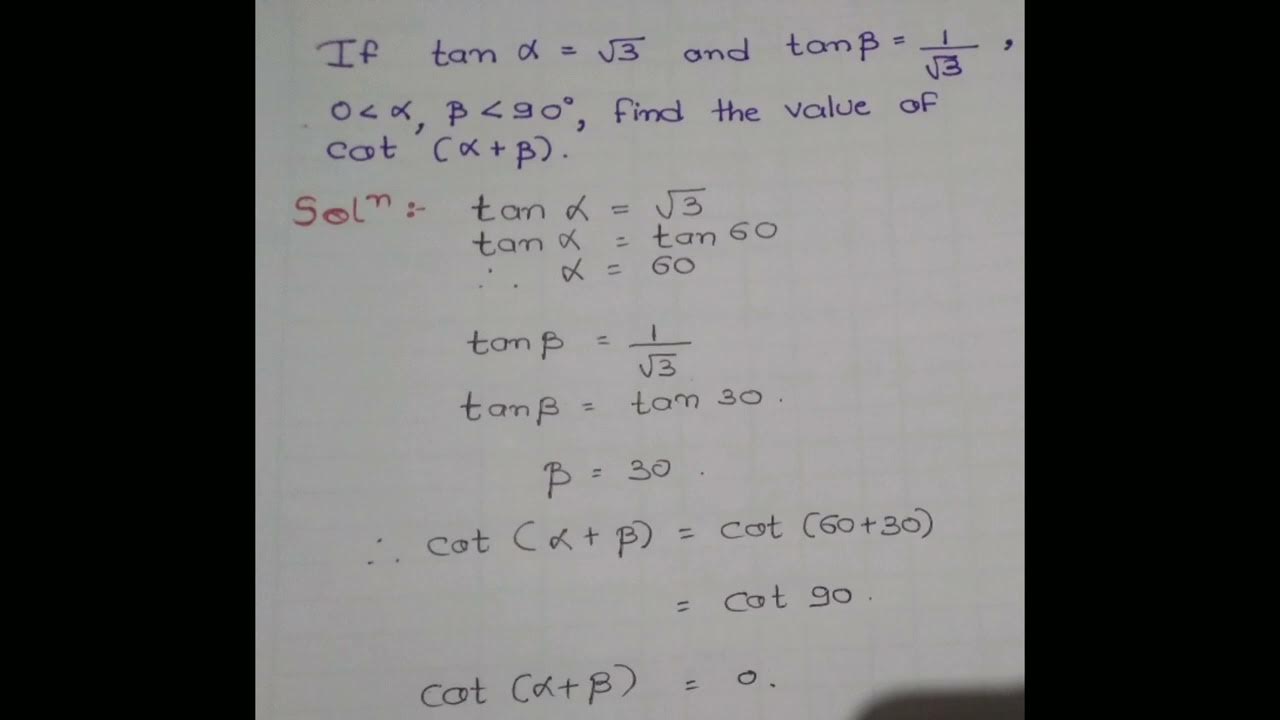 if-tan-root-3-and-tan-beta-1-root3-then-find-the-value-of-cot