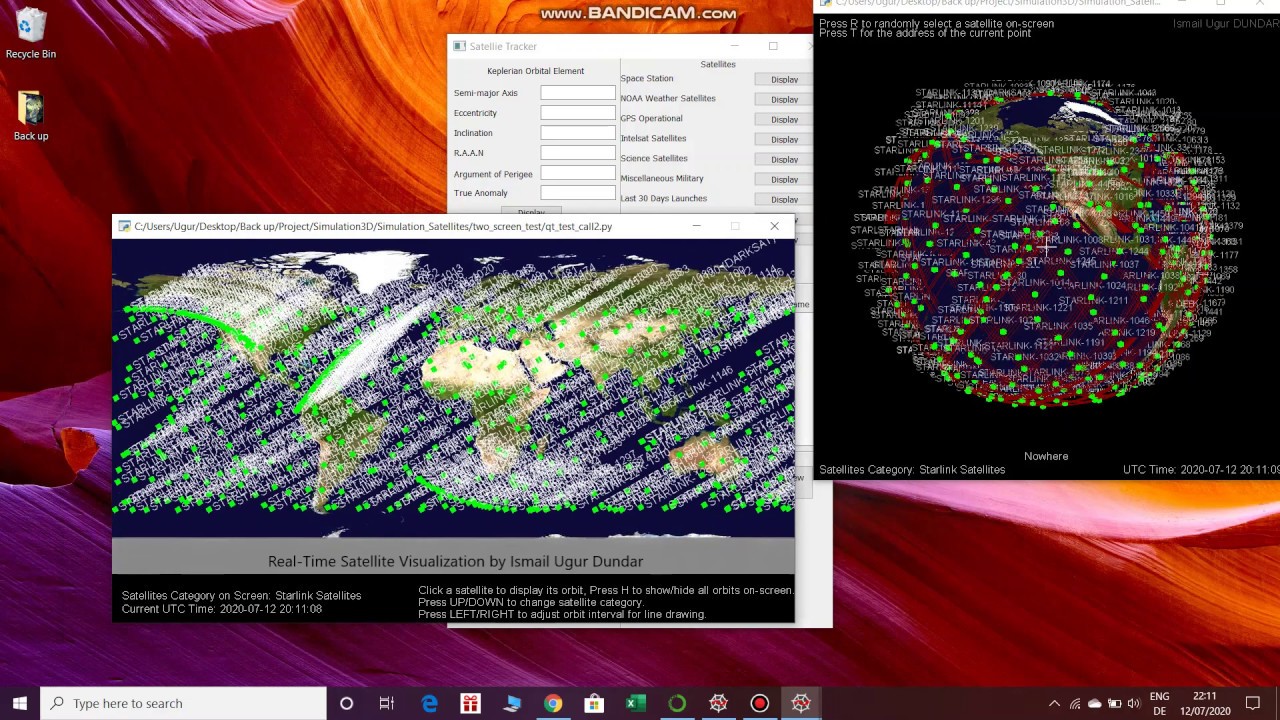 Real Time Satellite Tracking Tool - YouTube