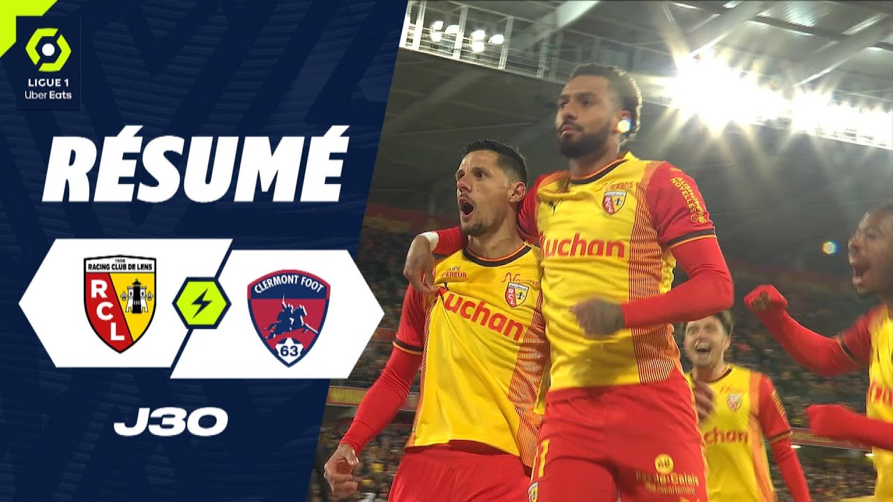 RC LENS - CLERMONT FOOT 63 (1 - 0) - Résumé - (RCL - CF63) / 2023-2024 ...