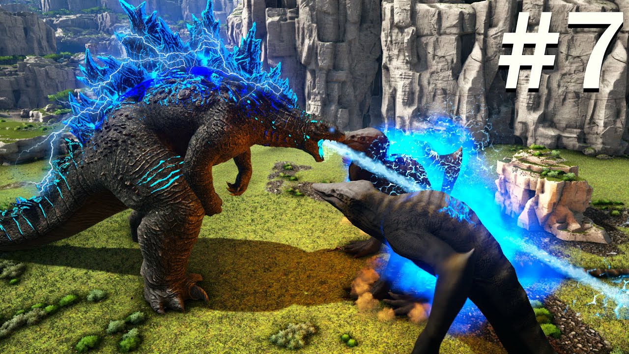 Godzilla vs Skull Crawler 🔥💥| Ark Locuras En La Prehistoria #7 - YouTube