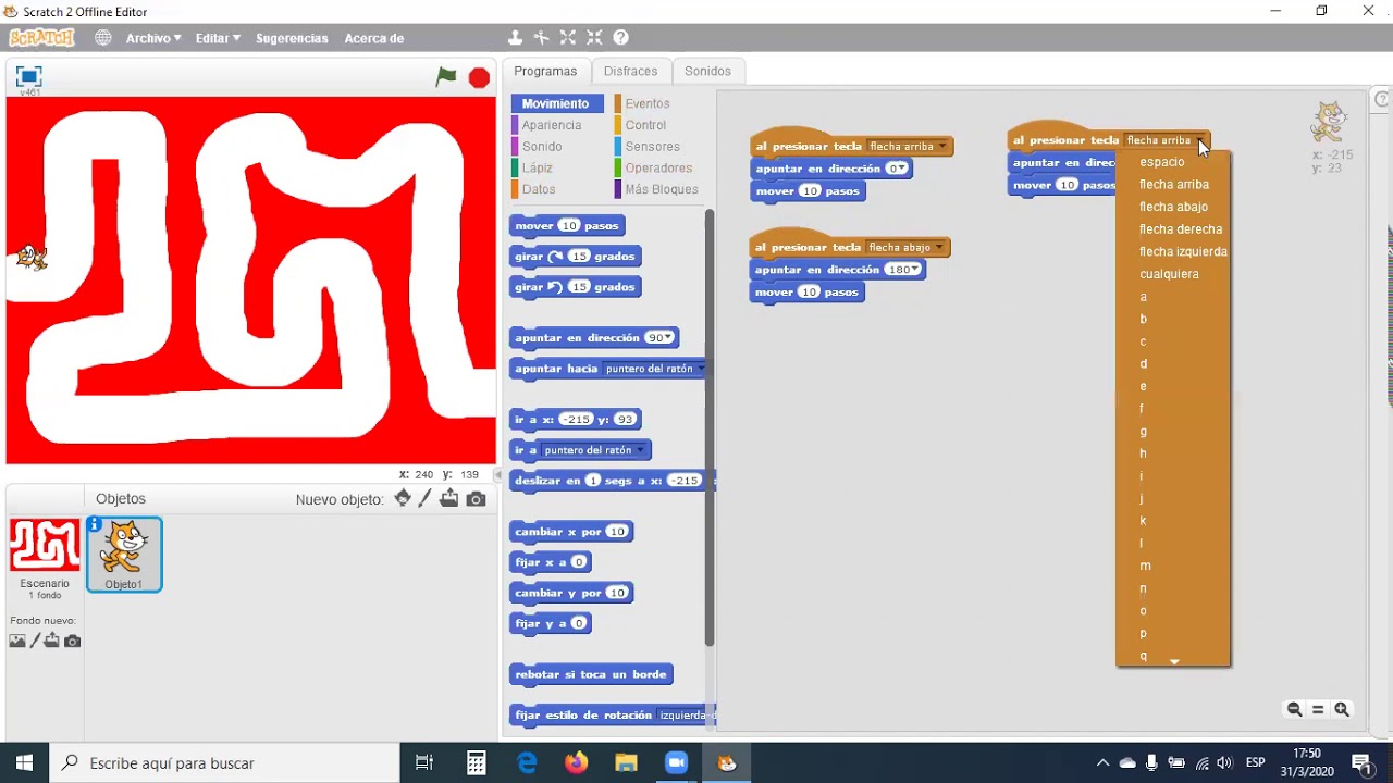 Scratch Juego del Laberinto - YouTube