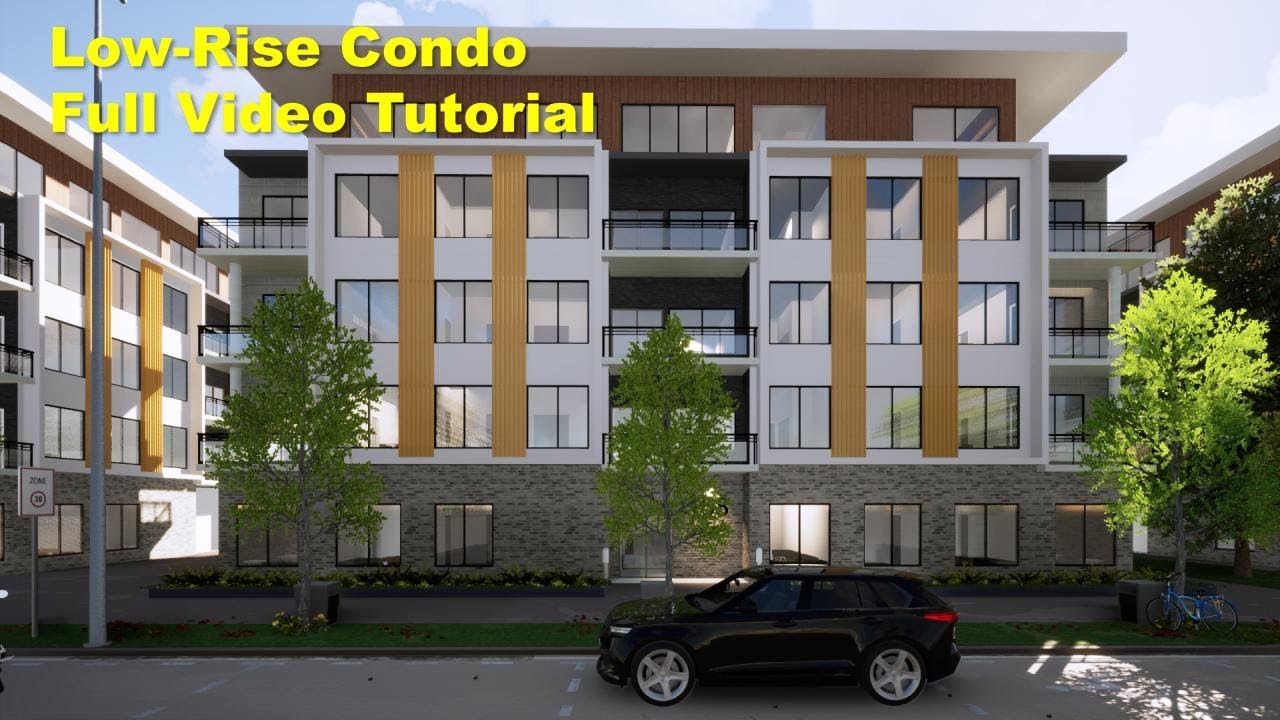 Low-Rise Condo | Full Video Tutorial | Revit Architecture | Twinmotion ...