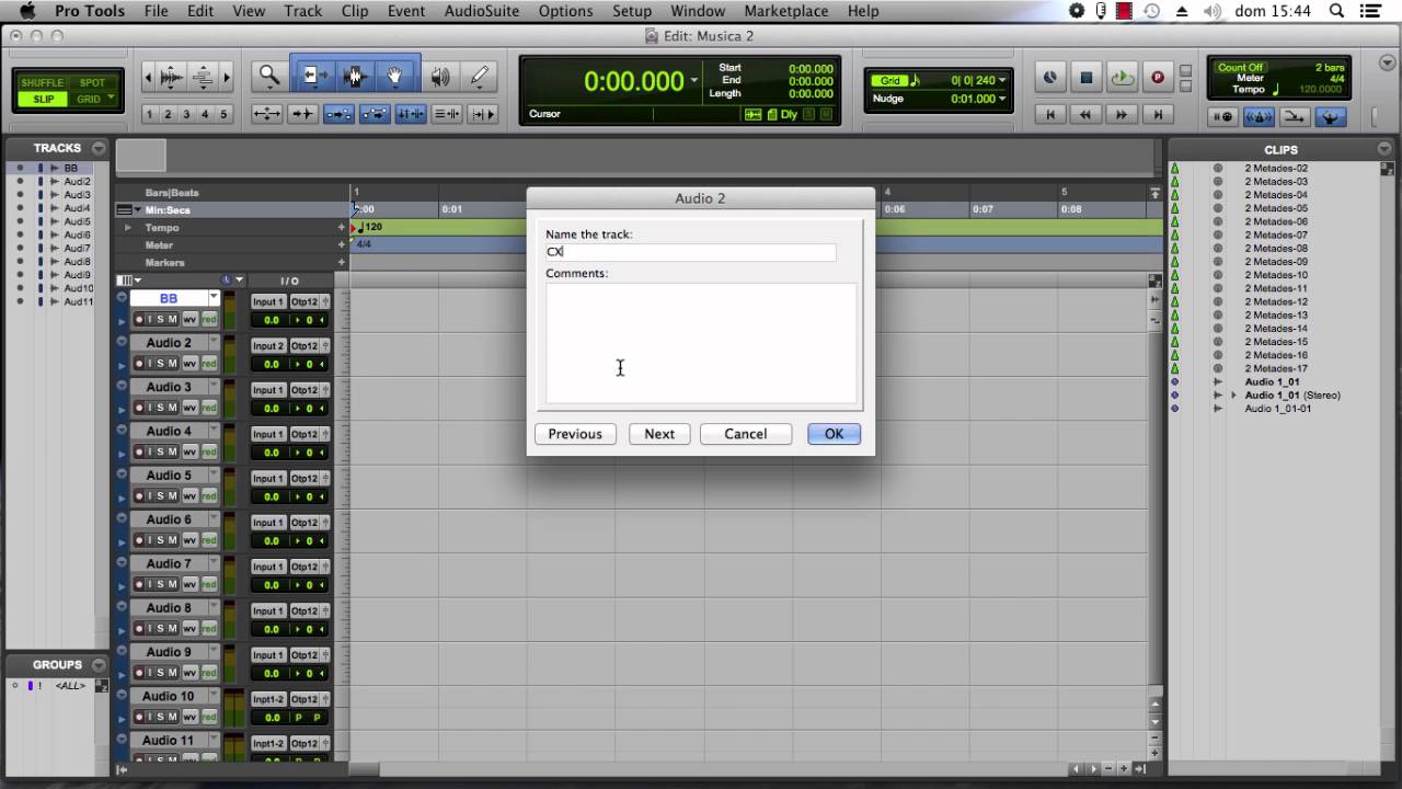(#Aula 11) Pro Tools - Como Criar Áudio Tracks no Pro Tools - YouTube