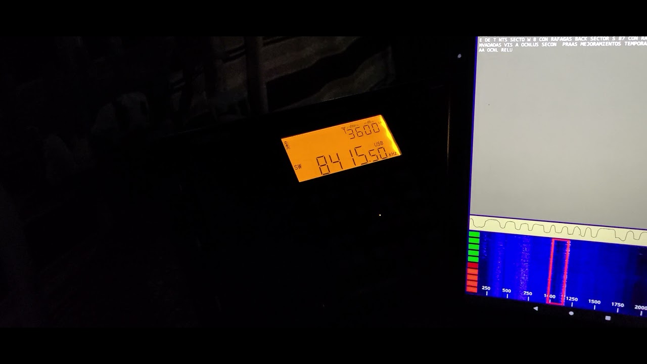 Tecsun H-501X decoding Navtex L2C Argentina 8415 kHz USB Shortwave - YouTube