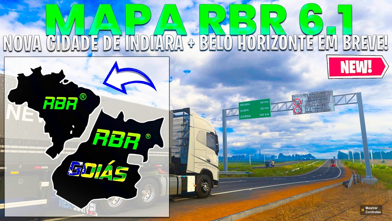 MAPA RBR 6.1 - NOVA CIDADE NO GOIÁS + BELO HORIZONTE EM BREVE! - YouTube
