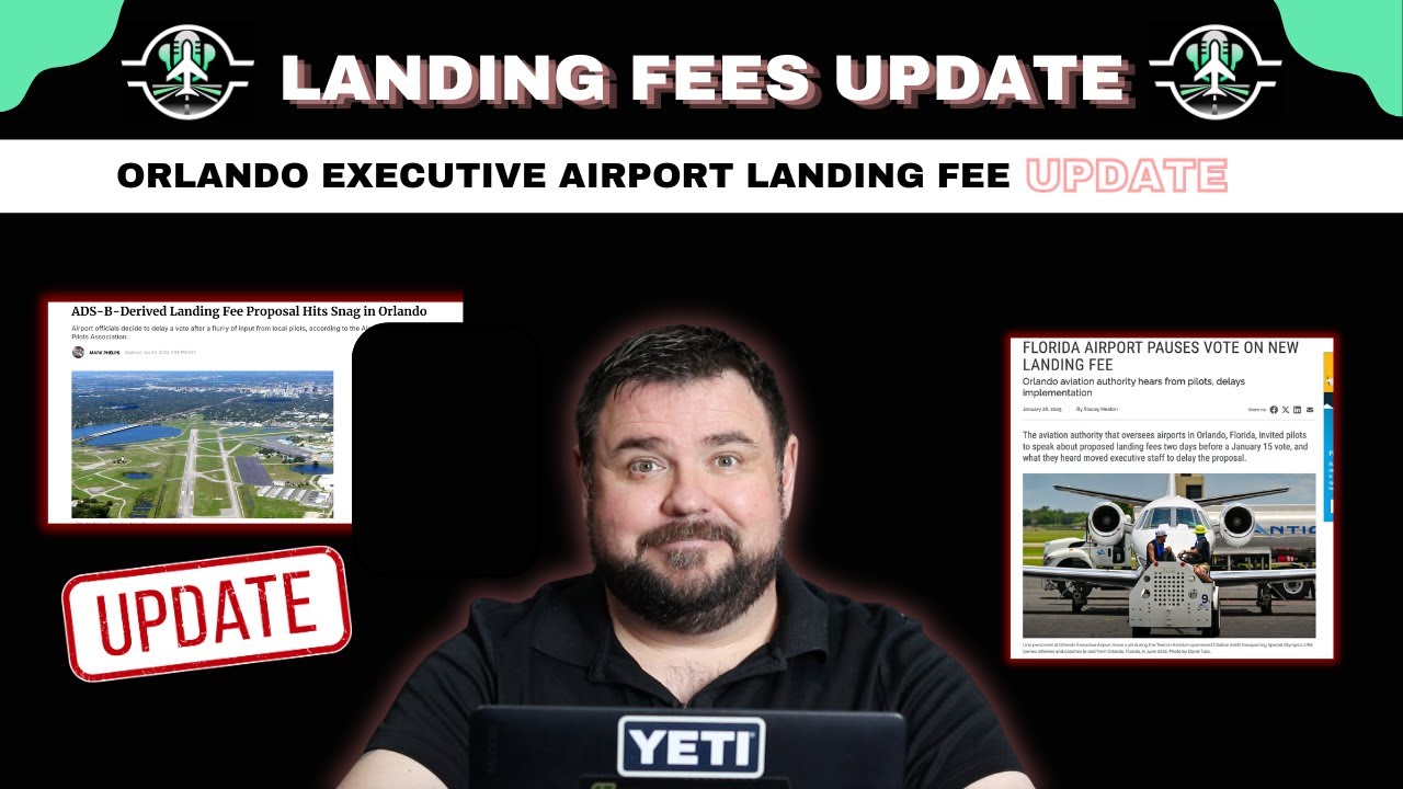 Orlando Executive Airport Landing Fee Update - YouTube