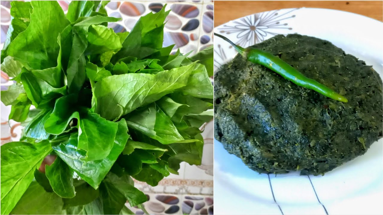 খারকোল/ঘাটকোল পাতা বাটা | Kharkol Pata Bata Recipe | Ghatkol Pata Bata ...