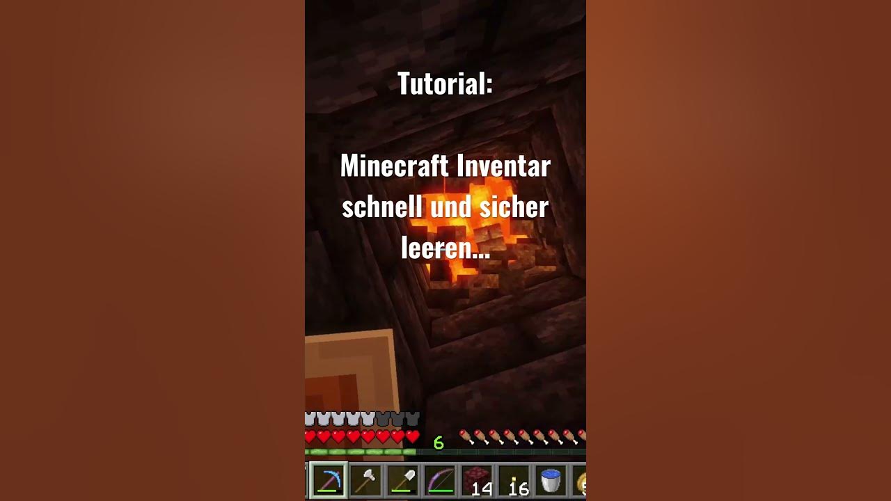 Tutorial: Minecraft Inventar schnell und sicher leeren… - YouTube