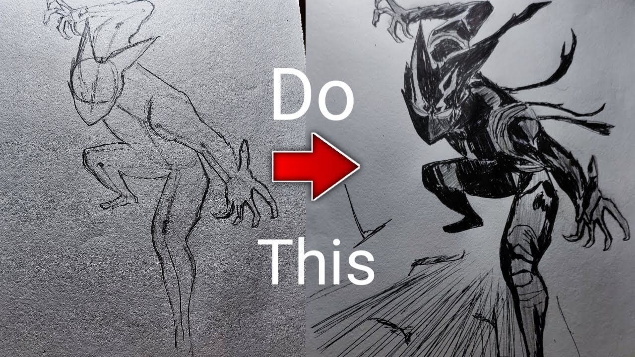 How to draw garous ll TIMELAPSE video ll - YouTube