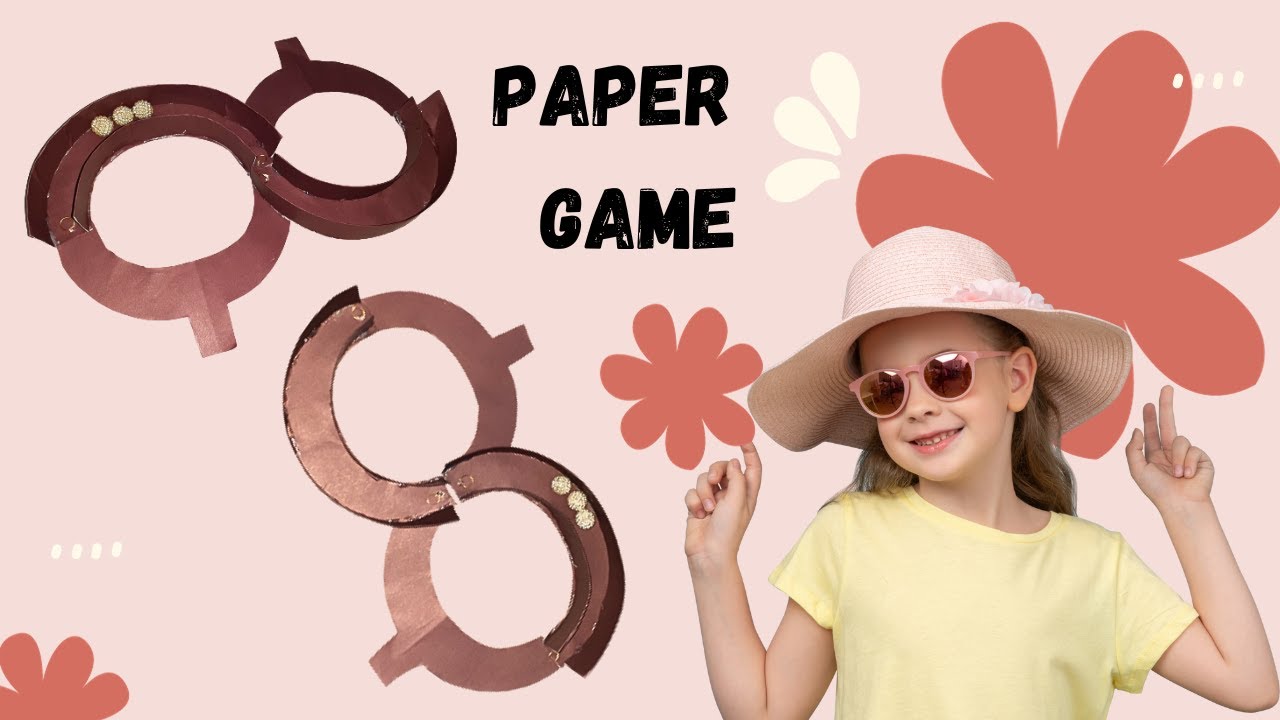 Easy DIY Paper Game at home / Fun Craft for Kids / Easy paper craft ...