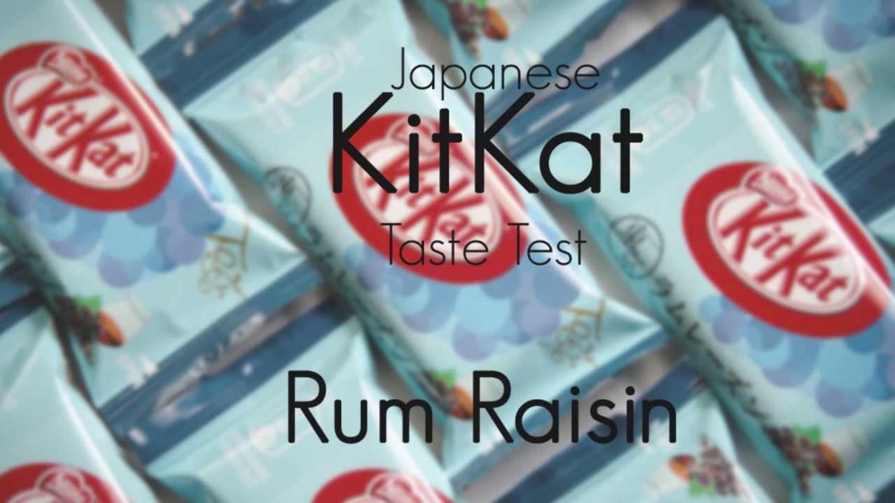 Taste Test: Rum Raisin Kit Kat (Japanese Kit Kat Preview) - YouTube