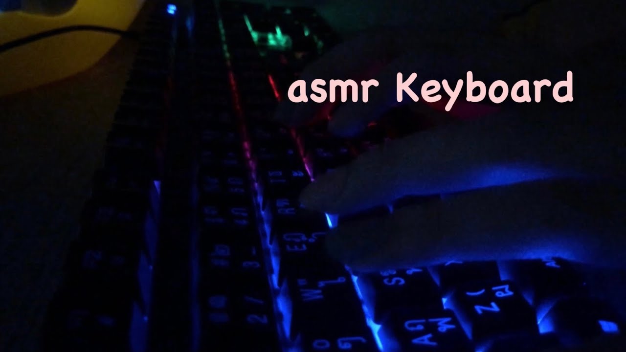 ASMR keyboard - YouTube