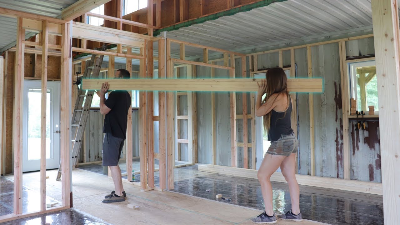 Framing Our LARGE Shipping Container Cutouts! - YouTube