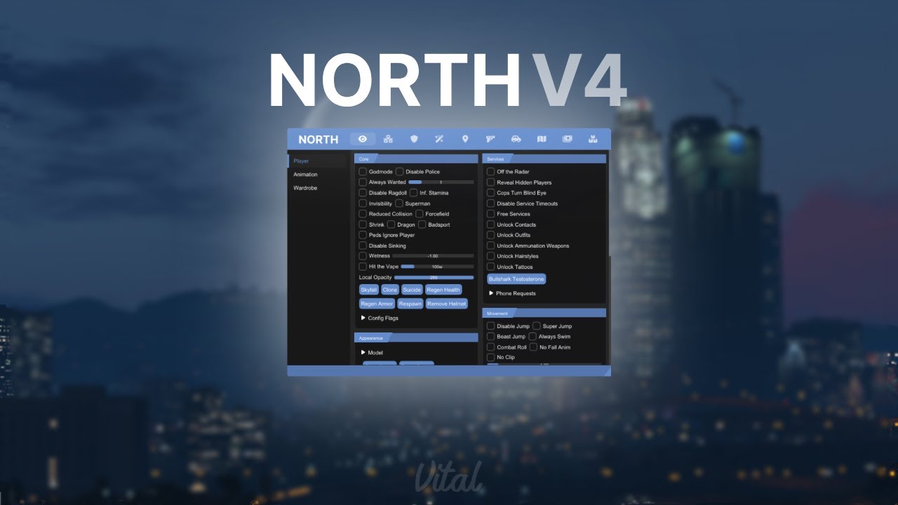 North V4 Mod Menu Showcase | INSANE MENU | STEALTH MONEY | BEST ...