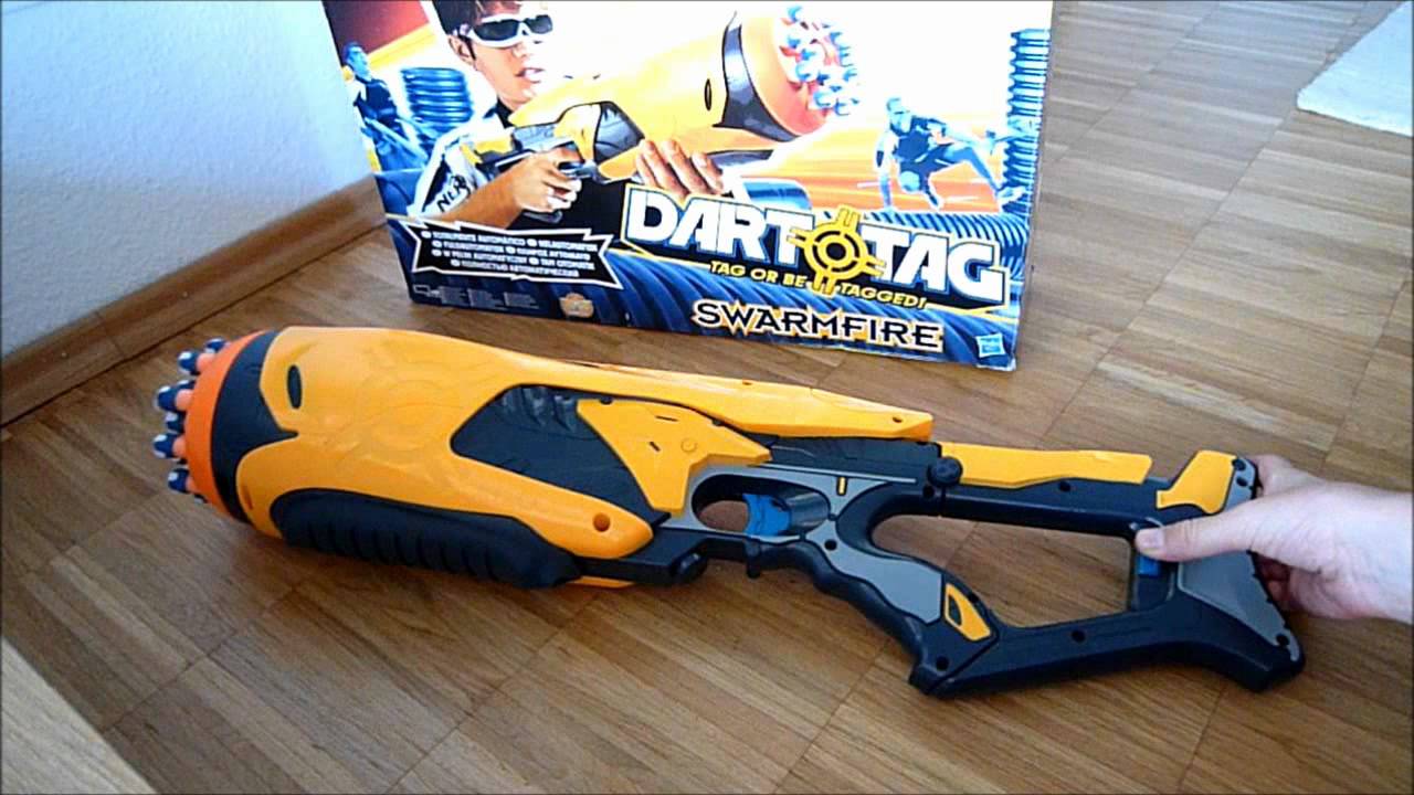 Deutsch Nerf Review Swarmfire Dart Tag - YouTube