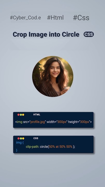 Create a Circular Image Cropper with HTML & CSS - YouTube