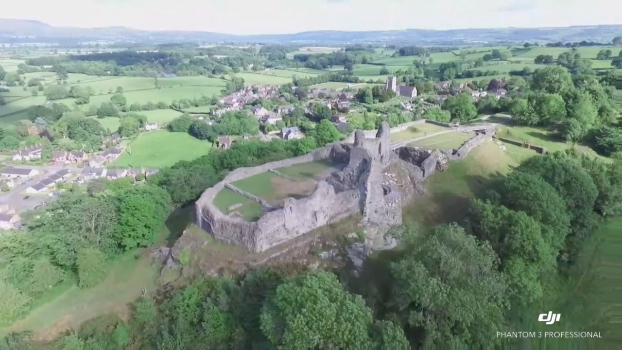Montgomery Castle Ruins from the Air - YouTube
