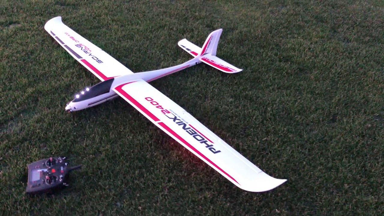 Volantex Phoenix 2400, lights - YouTube