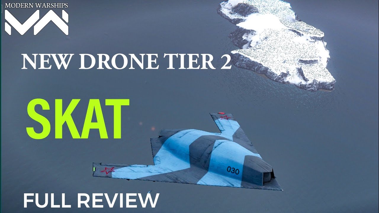 SKAT - New Drone for Tier 2🔥 Full Review - Modern Warships Alpha Test ...