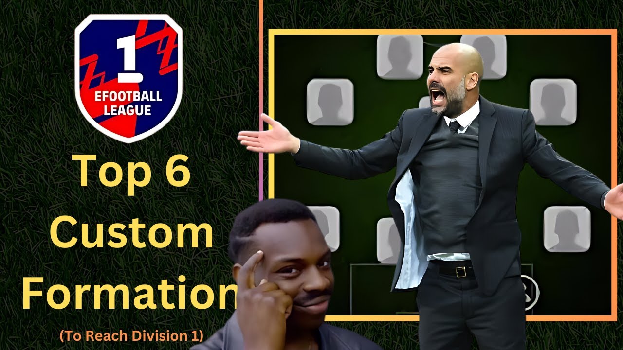 Top 6 Custom Formation To Reach Division 1 in Pes Mobile | eFootball ...