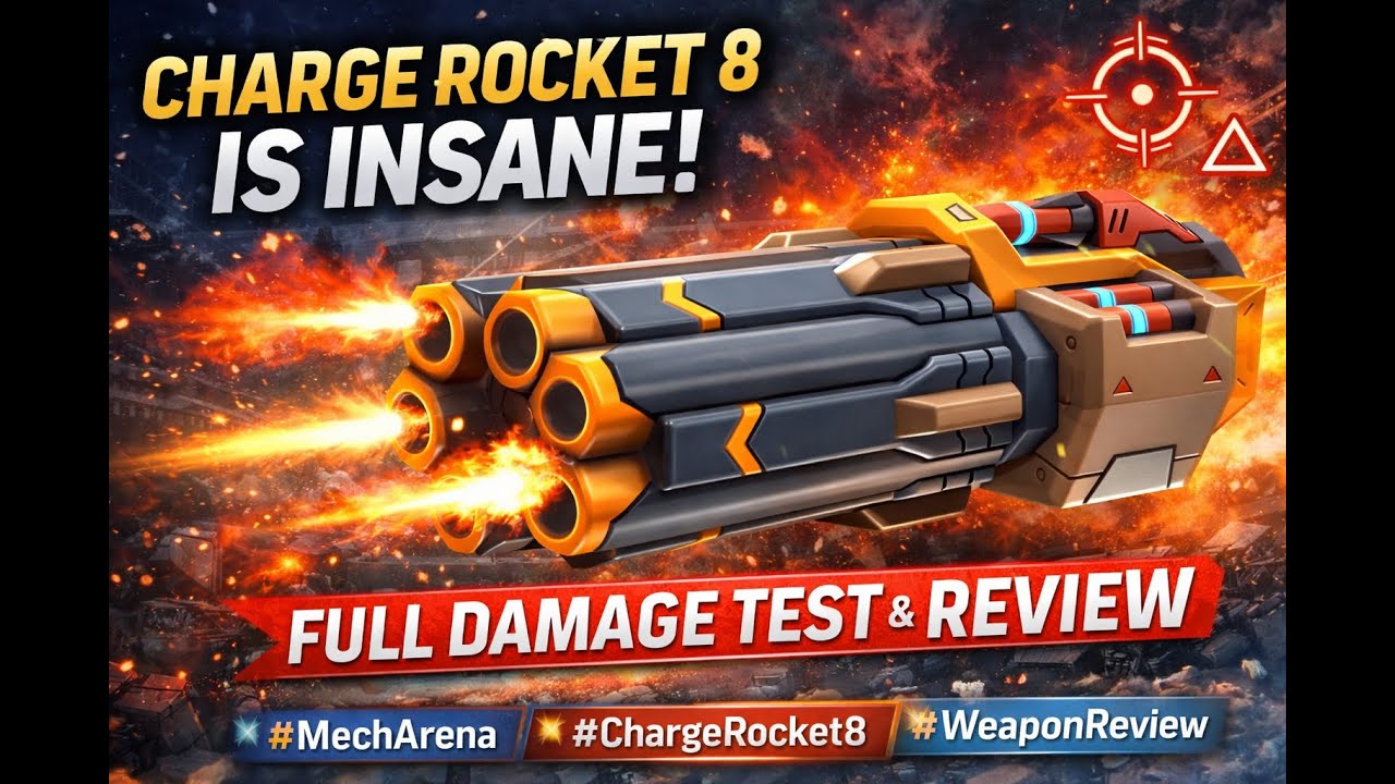 🏆 Charge Rocket 8 Is INSANE! 😱 Full Damage Test & Review | Mech Arena ...