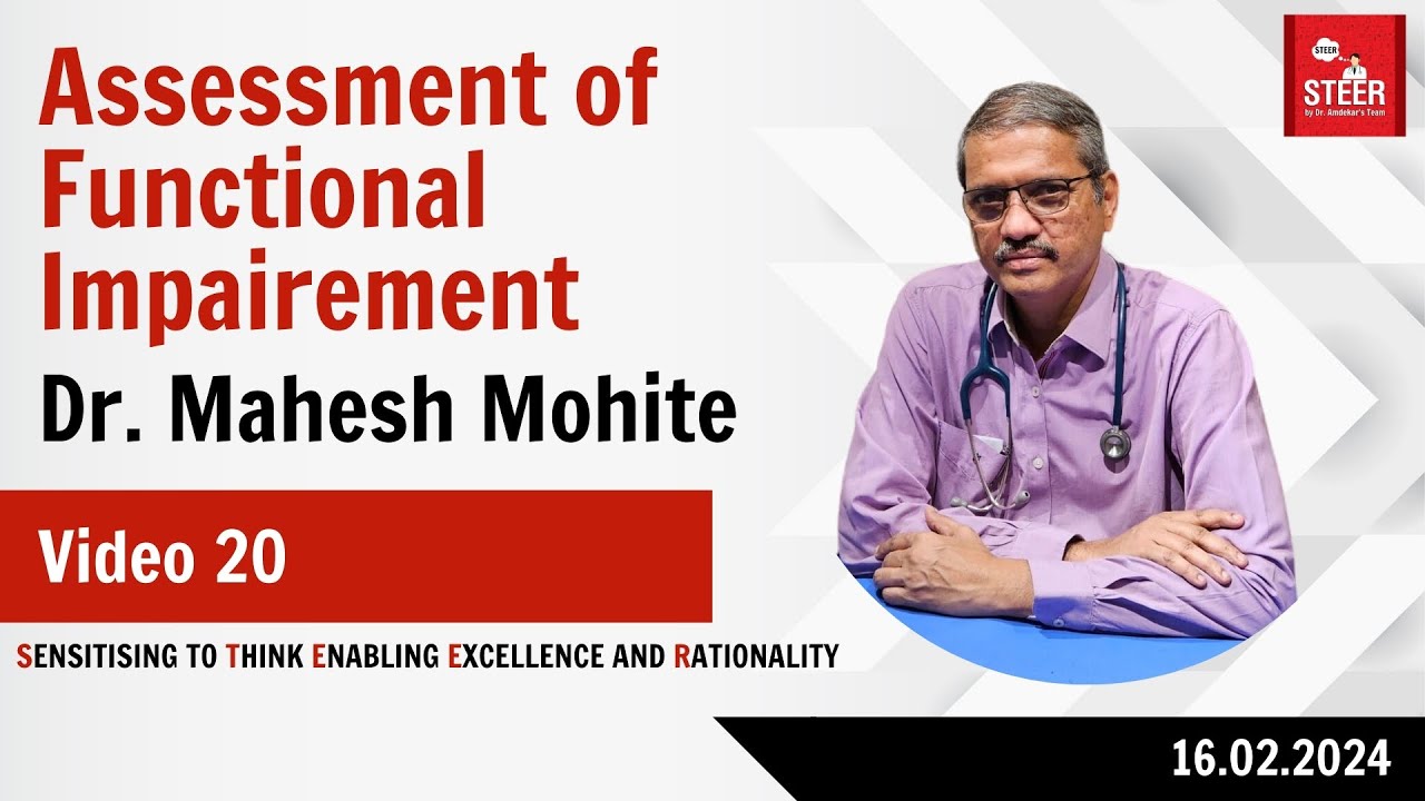 Assessing Functional Impairment of a Patient | Dr. Mahesh Mohite | Video 20 | #historytaking # ...