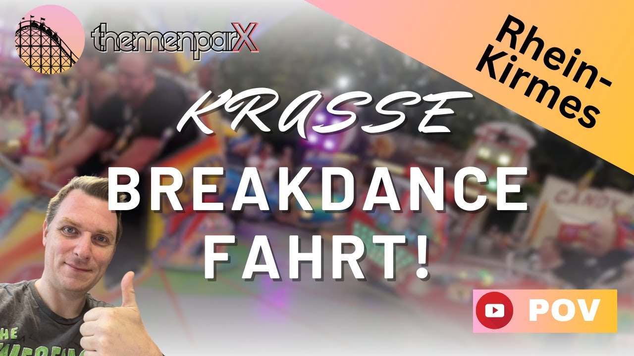 KRASSE Breakdance-Fahrt auf der Rheinkirmes 2023 | @FkfevDe Sonderfahrt ...