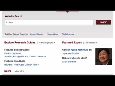 Exploring the Library Website - YouTube