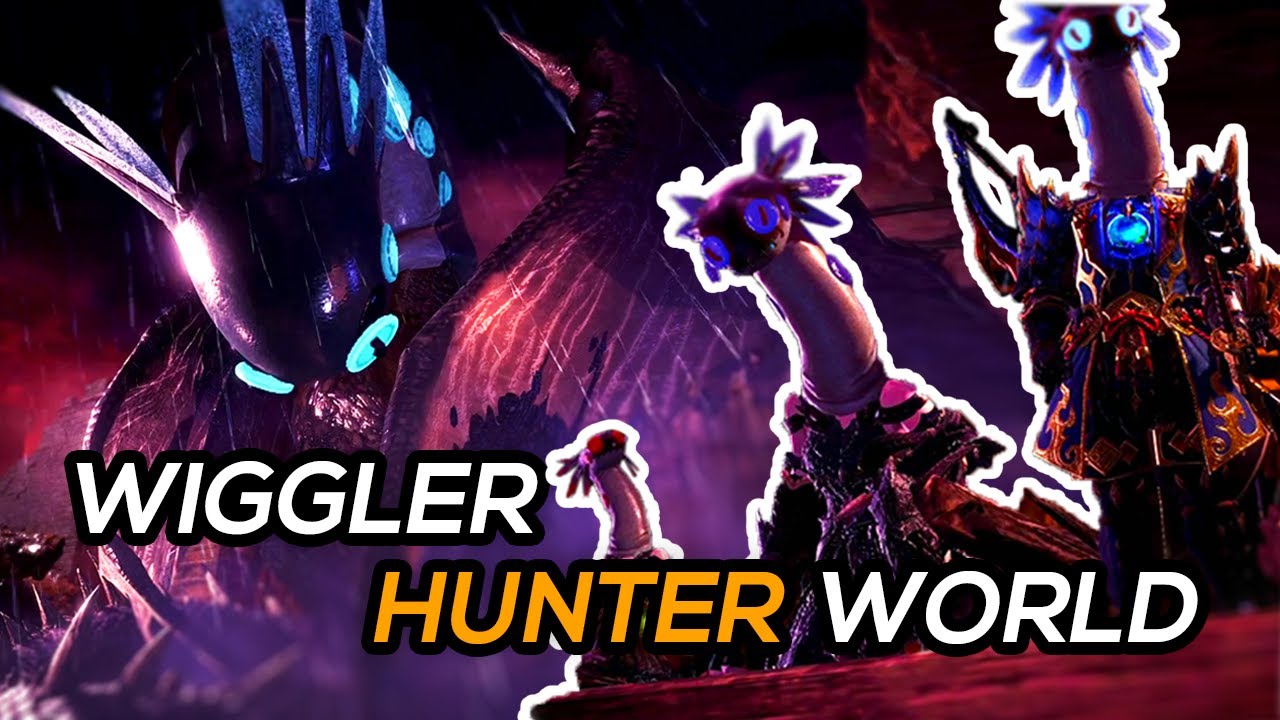 4 WIGGLERS vs 1 GIANT WIGGLER - MHW Wiggler fatalis mod - YouTube