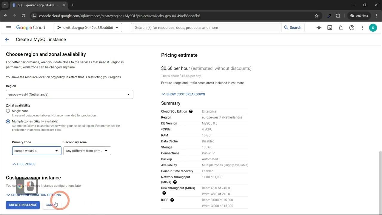GSP151 Cloud SQL para MySQL Qwik Start L02T02 - 2024 - YouTube
