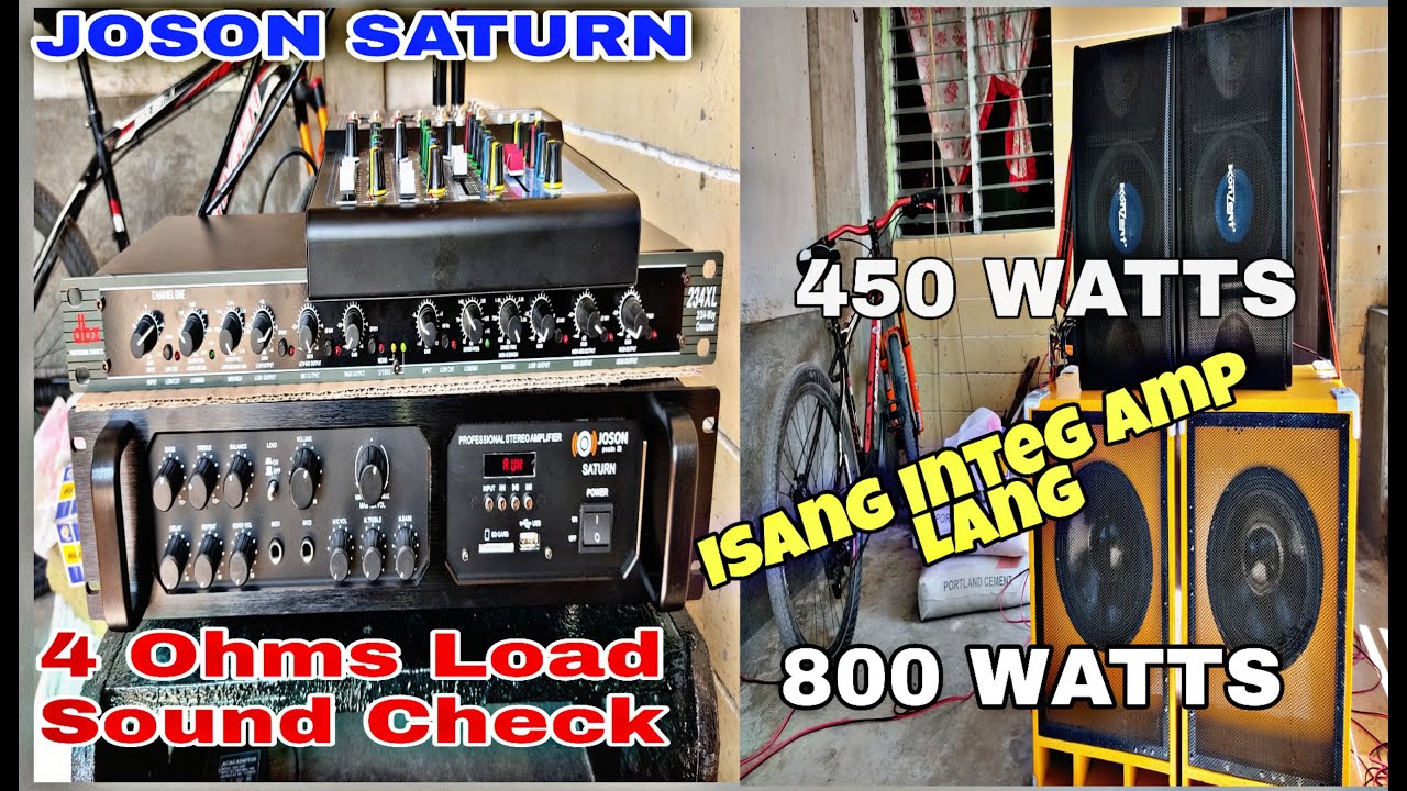 MINI sound System: Joson Saturn in 4 Ohms load With Cross over At Mixer ...