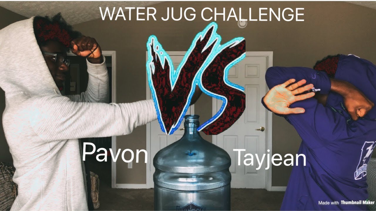 WATER JUG CHALLENGE (SUPER FUNNY) Ft. Tayjean Shelton - YouTube