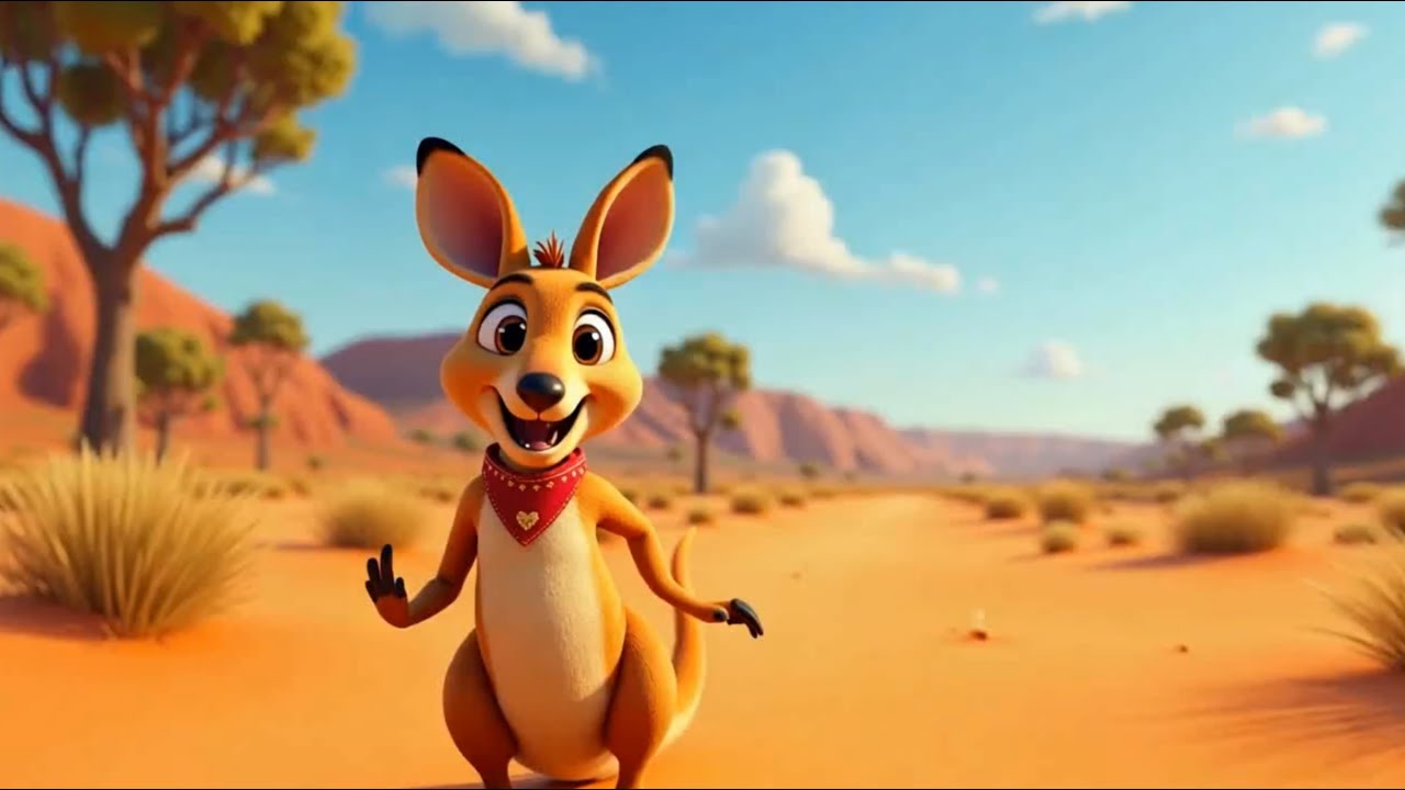Hop Along with Joey Kangaroo 🦘 | Fun Kids Song About Kangaroos ...