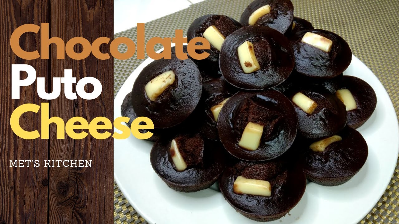 How to Make Chocolate Puto Cheese |Chocolate Puto With Cheese | Met's ...