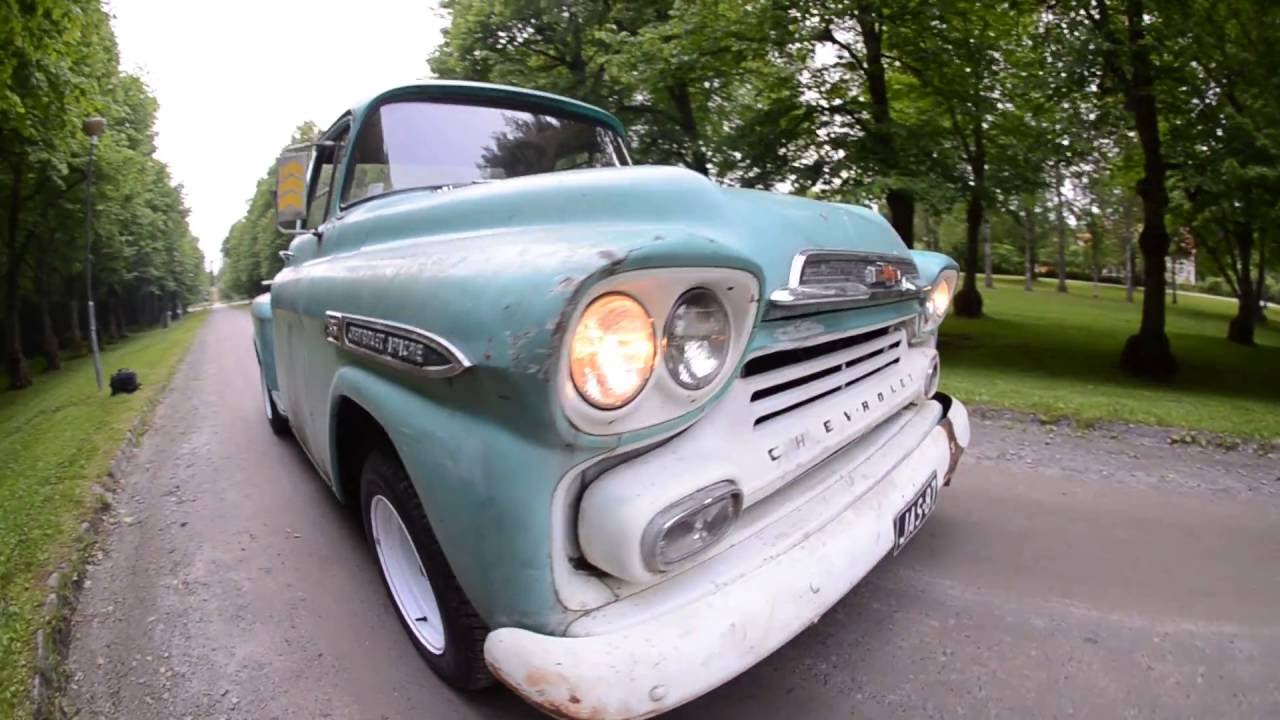 chevy apache 59 stepside - YouTube