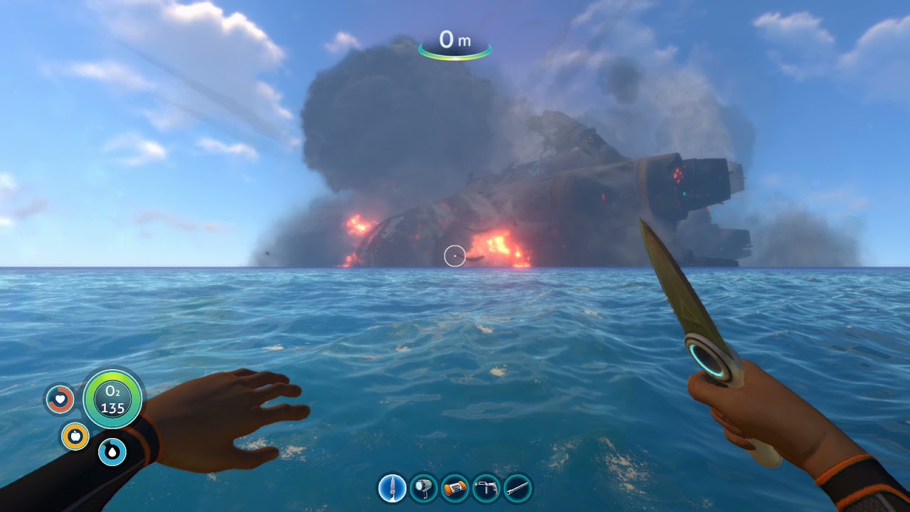 Subnautica - Drive Core Explosion - YouTube