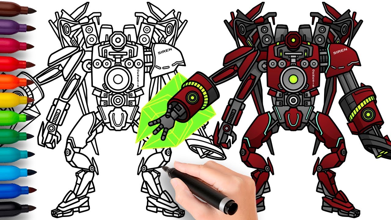 HOW TO DRAW TITAN SIREN | Skibidi Toilet Zombie Universe - Easy Step by ...