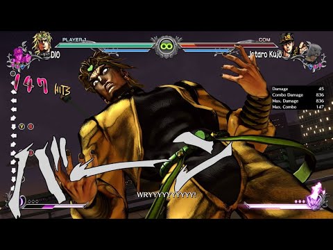 Jojo’s All Star Battle R - DIO 83% Advanced Combo - YouTube
