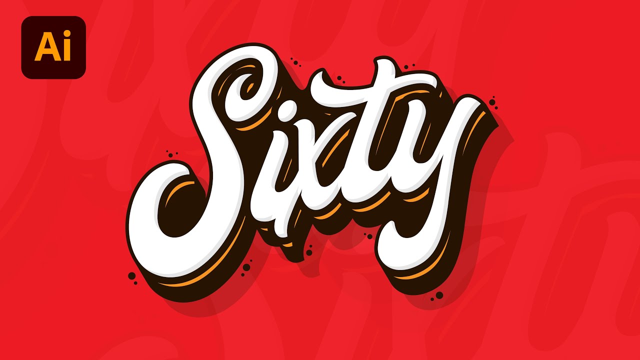 Adobe Illustrator Tutorial - How to Create Custom Typography (HD) - YouTube