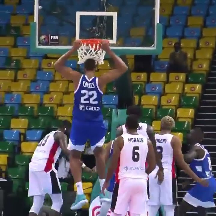 Eddy Tavares Breaking the Backboard in the FIBA Afrobasket 2021 # ...