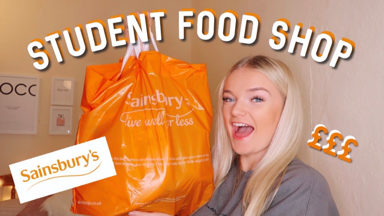 STUDENT WEEKLY FOOD SHOP ON A BUDGET & MEAL IDEAS - YouTube