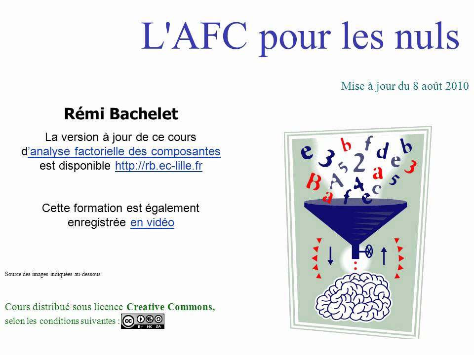 Analyse Factorielle 1 6 Youtube
