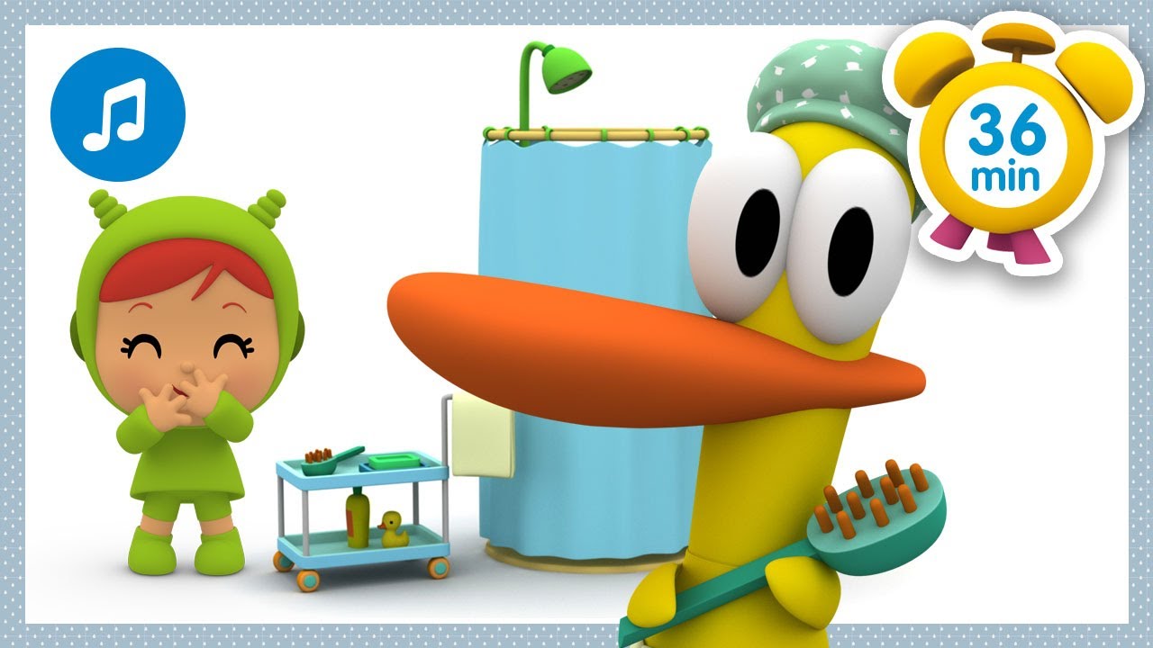 🚿 Pato's Shower [ 36 minutes ] | Nursery Rhymes & Baby Songs - Pocoyo ...