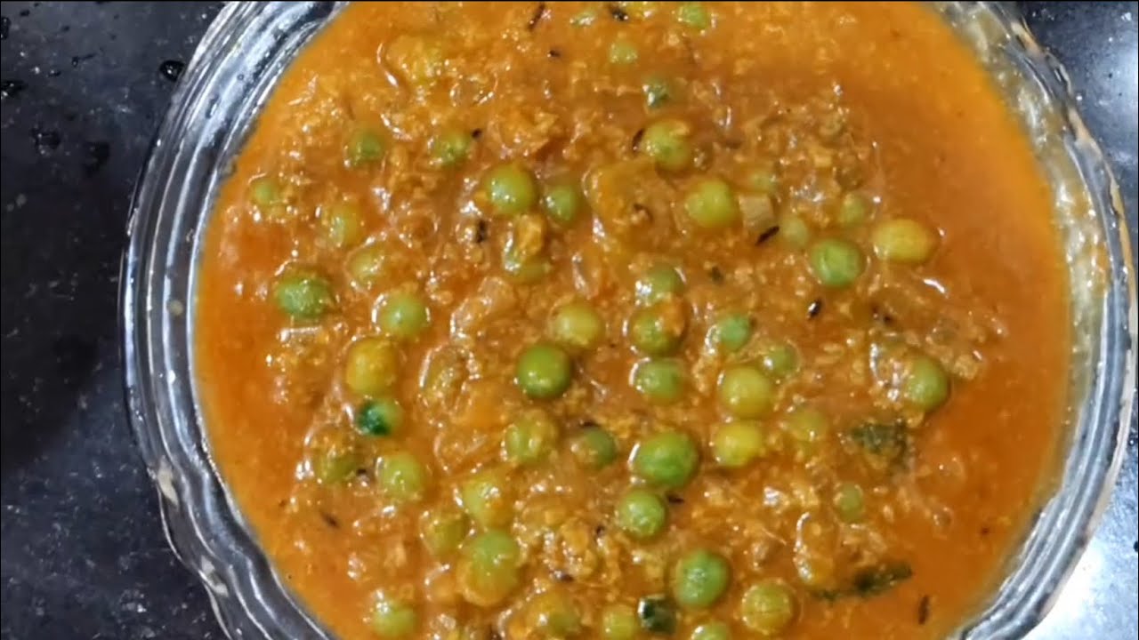 పచ్చి బఠానీలు మసాలా Green Peas Masala / Batani Curry🫛 Rice, biryani # ...