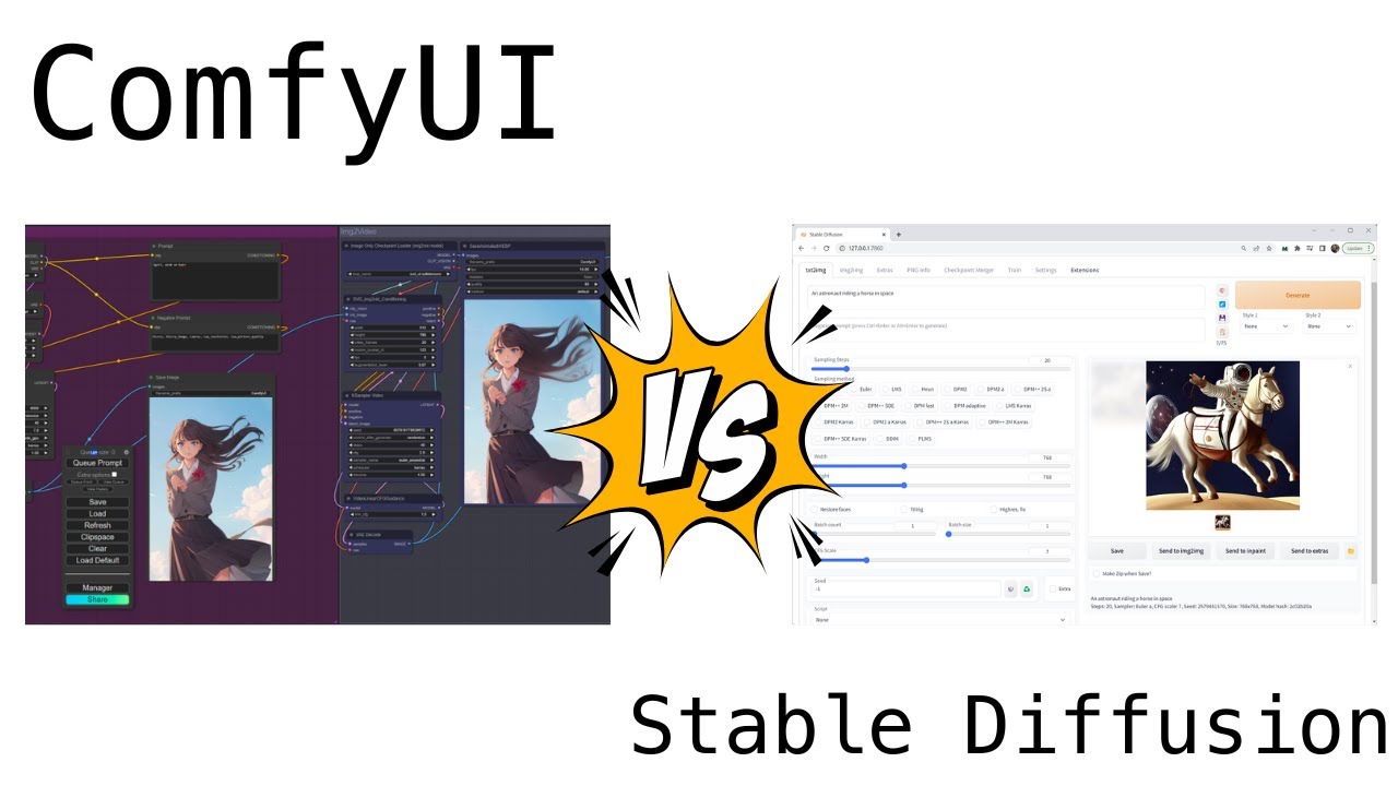 ComfyUI vs Stable Diffusion - YouTube