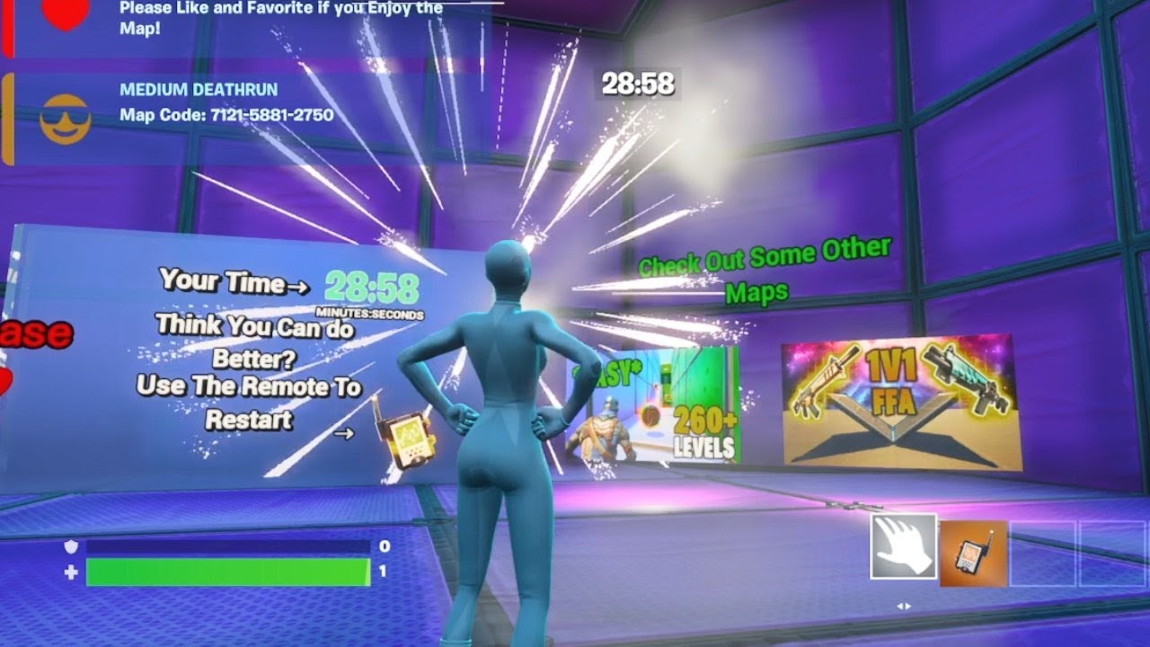 Completing 153 levels of parkour in Fortnite | Danluck - YouTube