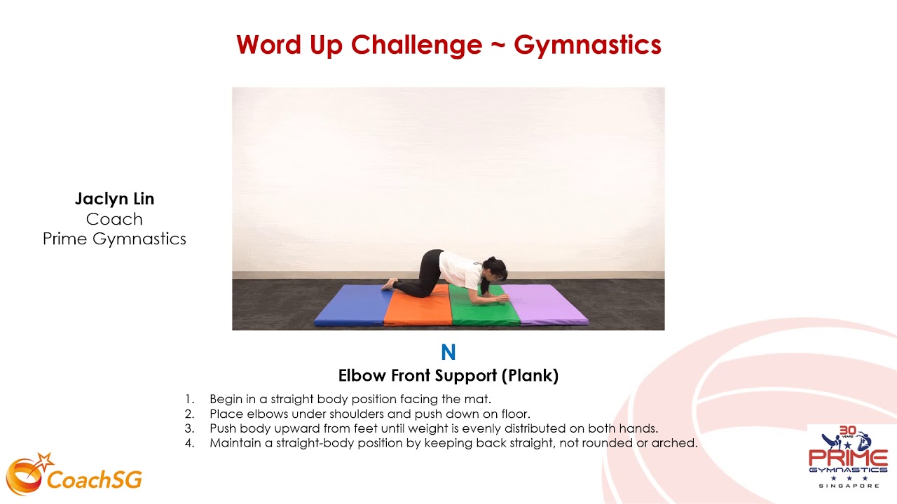 N - Elbow Front Support Plank - YouTube