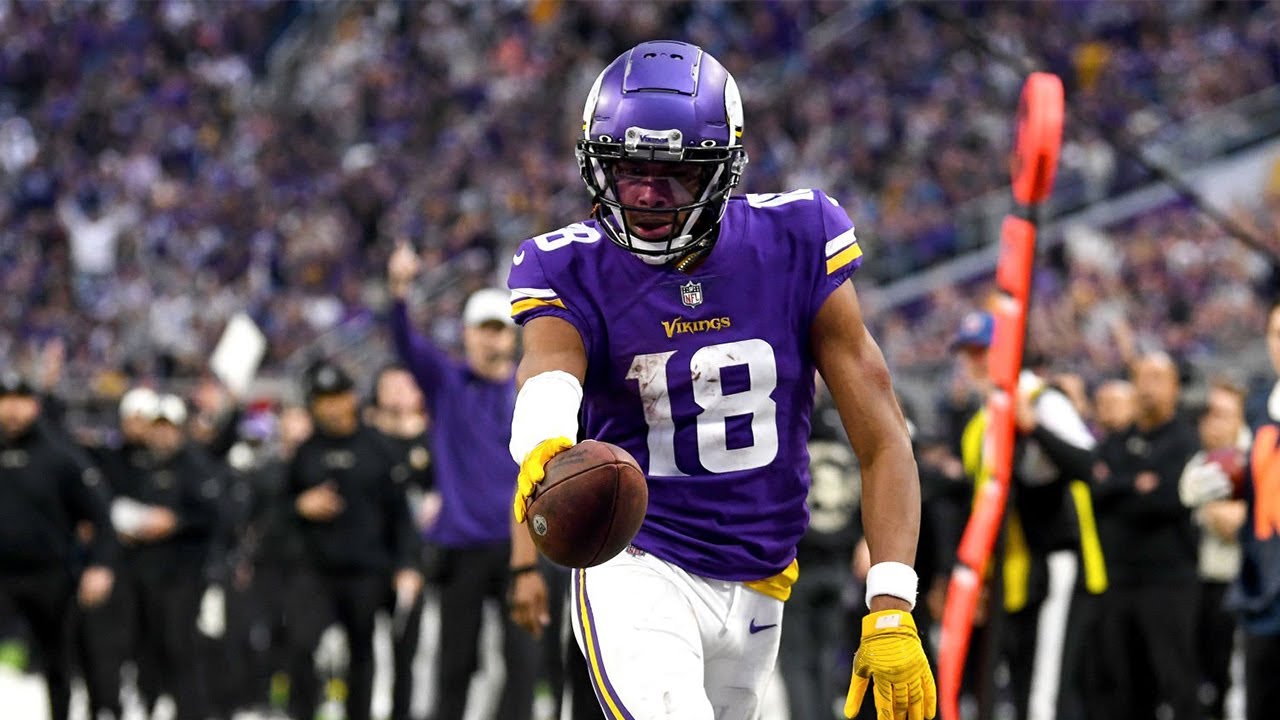 Justin Jefferson scores & Greg Joseph converts his kick complete the ...