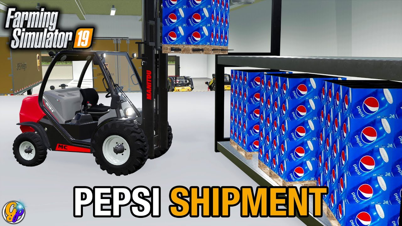 PEPSI DELIVERY TO THE WAREHOUSE IN FS19 (Transportation Pack) FARMING ...