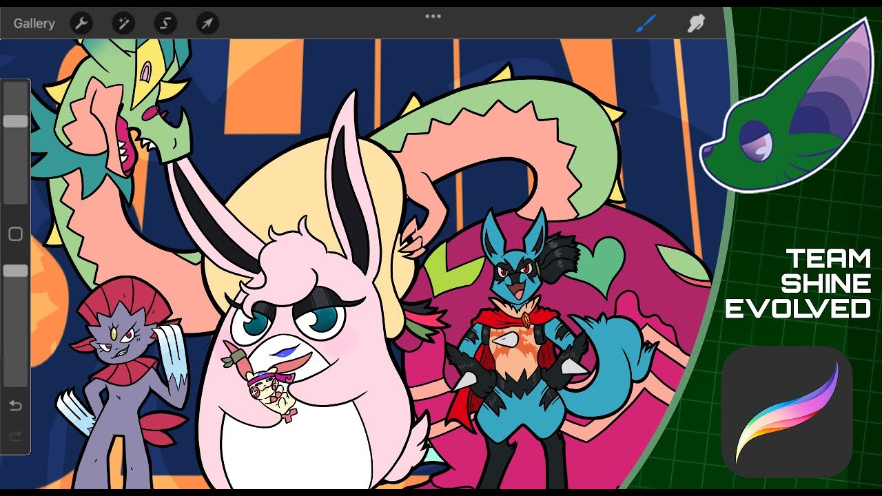 Team Shine Evolved - Art Stream - YouTube